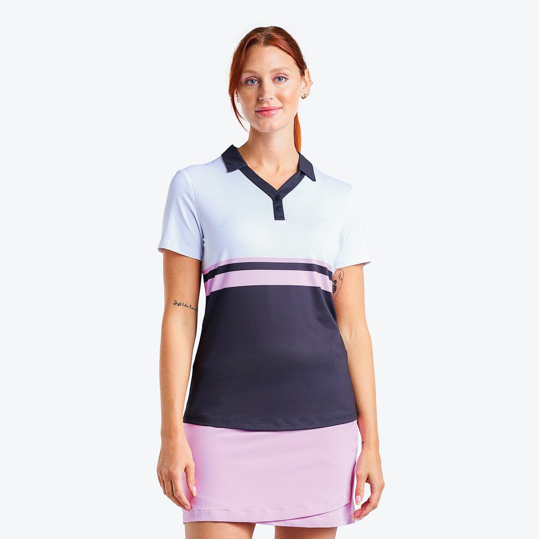 Women's Samara Polo White Black by NVO sport – NVO Sport