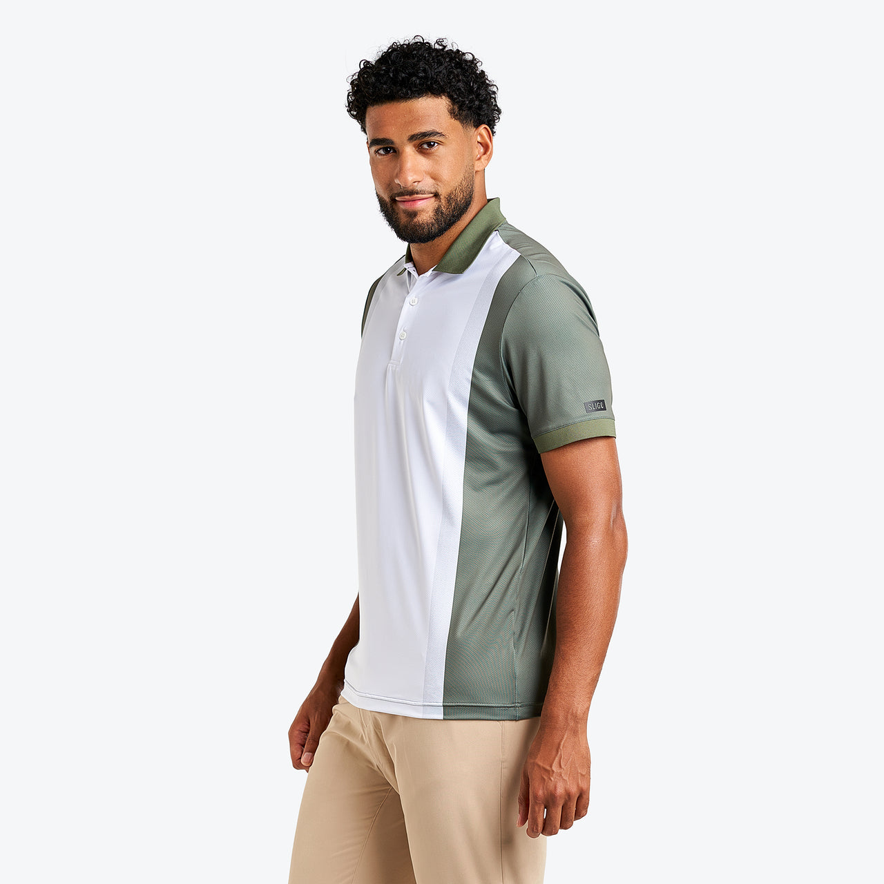 Men's Leo Polo White/Sage by SLIGO sport – NVO Sport